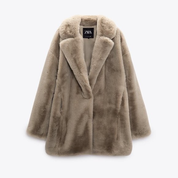 Zara | Jackets & Coats | Zara Faux Fur Coat | Poshmark